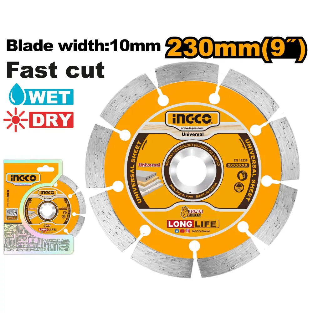 DMD012302 DIJAMANTSKI REZNI DISK 230MM-10mm SUPER INGCO