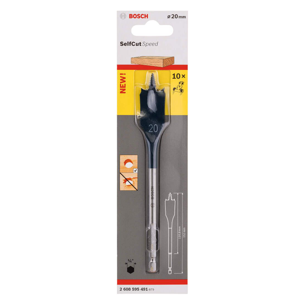 2608595491 BURG GLOD SELFCUTSPEED 20X152 BOSCH