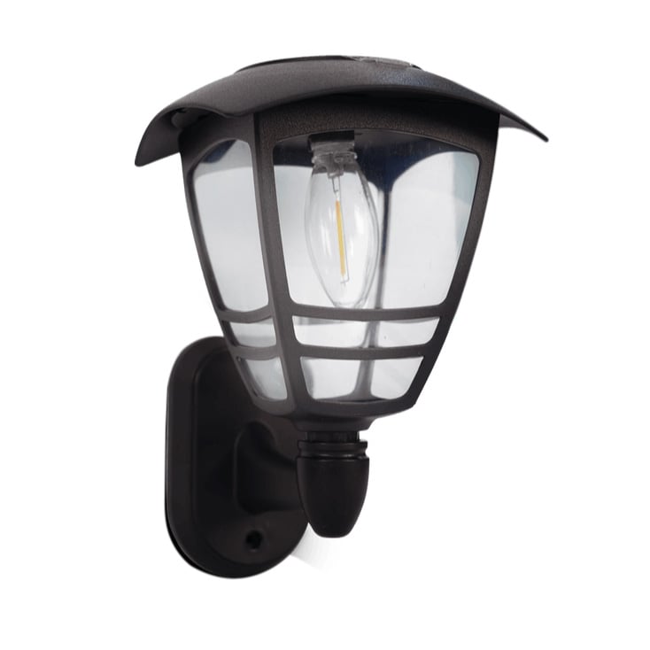 Solarna LED zidna lampa fenjer Modee ML-WS130, filament toplo bela 3200K