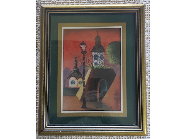 Petrovaradin, pastel, potpisana