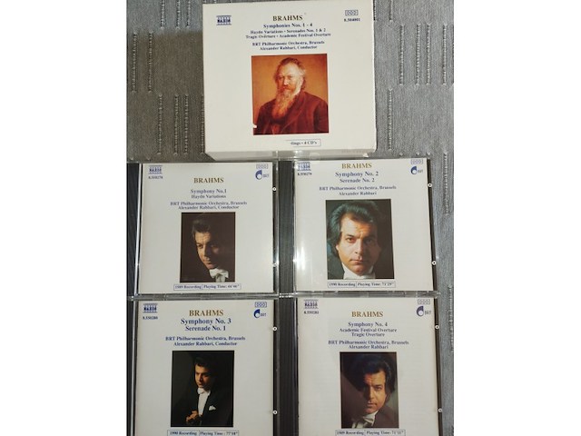 Johannes Brahms Symphonies Nos.1-4 4CD Box set