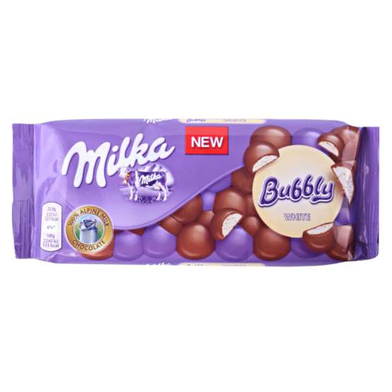 Čokolada MILKA Bubbly white 95g