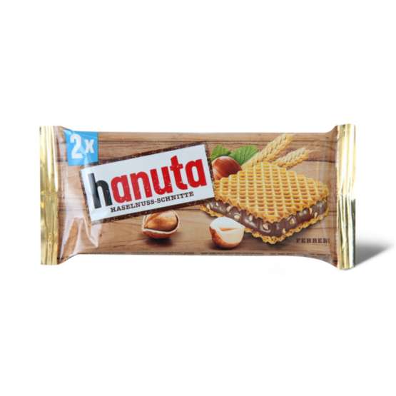 Čokoladne mini napolitanke HANUTA lešnik i kakao 44g