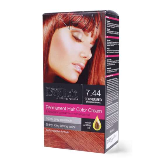 Farbe za kosu EXPLICIT Argan oil 7.44