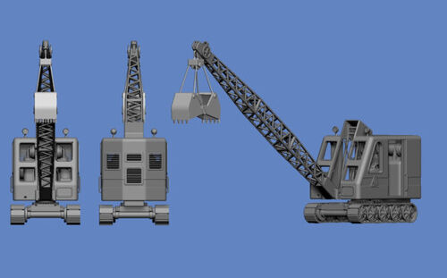 Germania-Figuren 48-Bau-1050 Krupp Dolberg D300 Crawler Rope Excavator