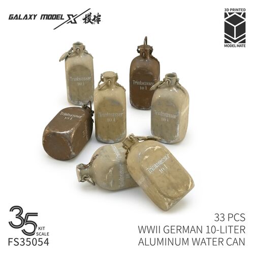 Galaxy-Model FS35054 German WWII 10 L Aluminum Water Can (33 pcs / 3D-Printed)