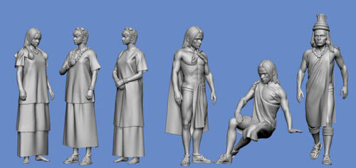 Germania-Figuren 35-MAYA-0006 Mayan - City And Village Residents