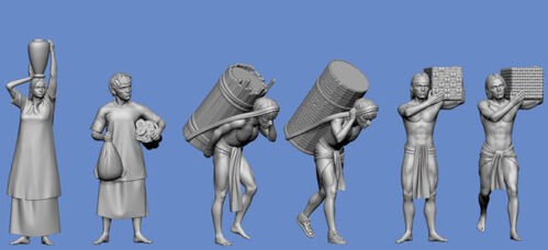 Germania-Figuren 35-MAYA-0007 Mayan Porters