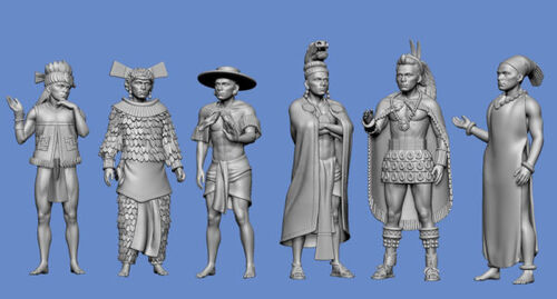 Germania-Figuren 35-MAYA-0011 Men Of The Maya During The So-Called Classic Period