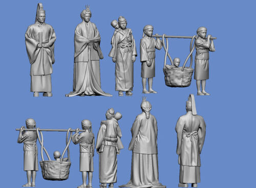 Germania-Figuren 72-5807 On The Streets Of A Japanese City During The Edo Period IV