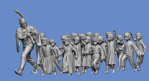 NEW! Germania-Figuren 48-1517 The Pied Piper Of Hamelin
