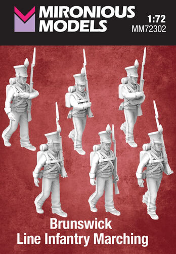 Mironious Models 72302 Brunswick Line Infantry Marching (6 Figures)