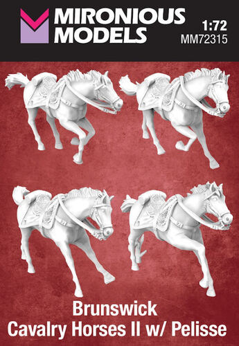Mironious Models 72315 Brunswick Cavalry Horses II with Pelisse (4 Figures)