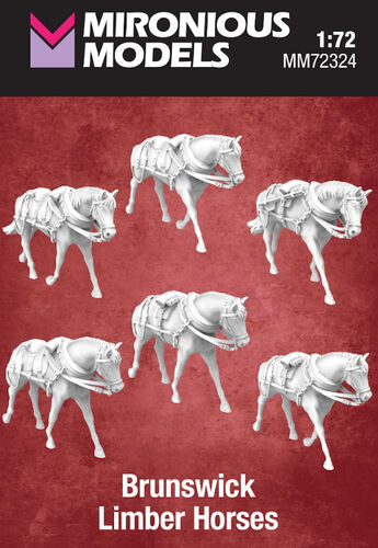 Mironious Models 72324 Brunswick Limber Horses (6 Figures)
