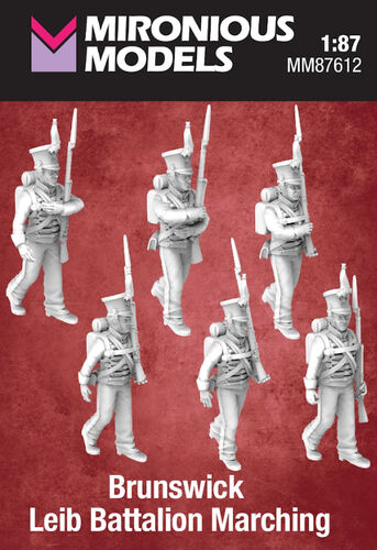 NEW! Mironious Models 87612 Brunswick Leib Battalion Marching (6 Figures)