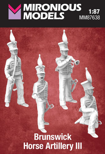 NEW! Mironious Models 87638 Brunswick Horse Artillery III (4 Figures)