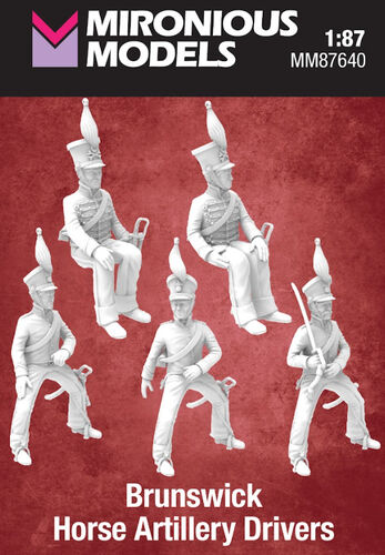 NEW! Mironious Models 87640 Brunswick Horse Artillery Drivers (5 Figures)