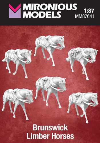 NEW! Mironious Models 87641 Brunswick Limber Horses (6 Figures)