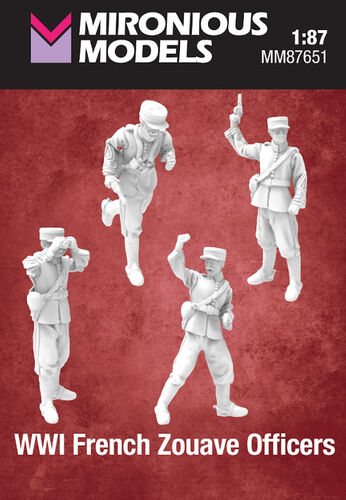 Mironious Models 87651 French WWI Zouave Officers (4 Figures)