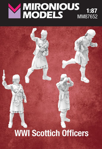 NEW! Mironious Models 87652 Scottish WWI Officers (4 Figures)