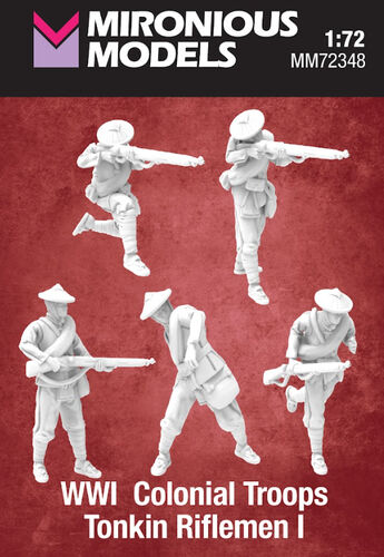 NEW! Mironious Models 72348 Colonial WWI Troops - Tonkin Riflemen Set I (5 Figures)