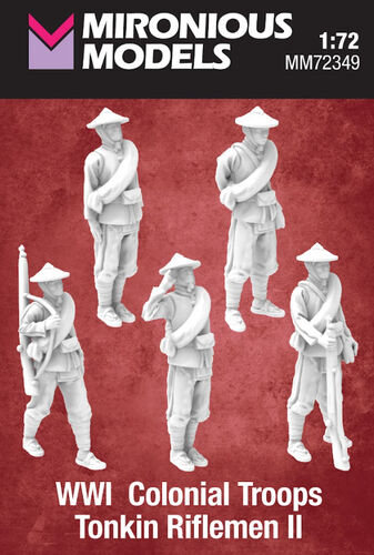 Mironious Models 72349 Colonial WWI Troops - Tonkin Riflemen Set II (5 Figures)