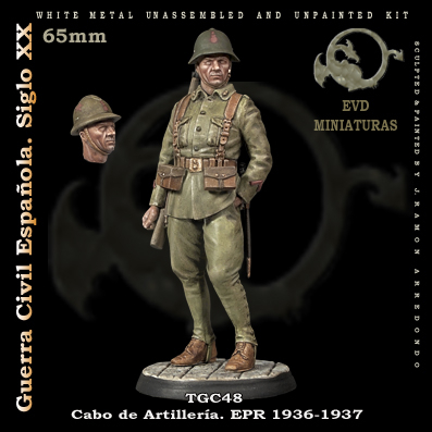 NEW! El Viejo Dragon TGC48 Republican Artillery Corporal 1936-1937 (1 Figure)