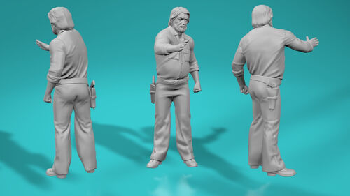 NEW! EMP3D 99204728-25 Spaghetti Western - prawie jak Bud Spencer (1 Figurka)
