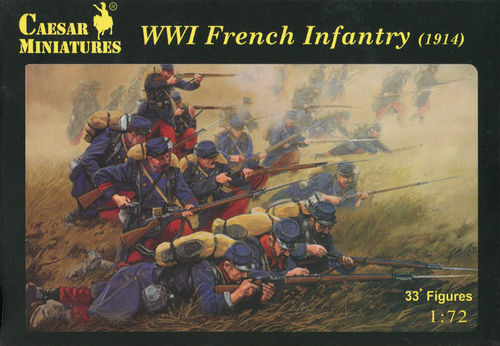 Caesar Miniatures H034 WWI French Infantry ( 1914 )