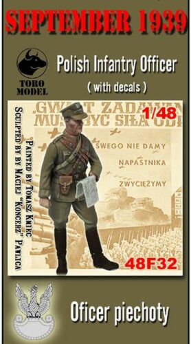 Toro Model 48F32 Oficer Piechoty - Wrzesień 1939 - Figurka Wraz Z Kalkomanią