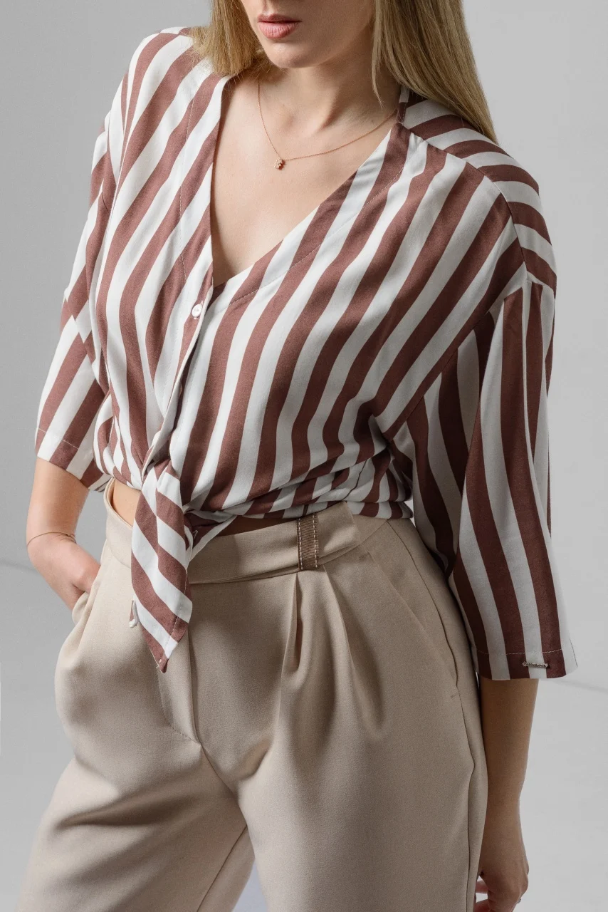 Viskozna prugasta bluza