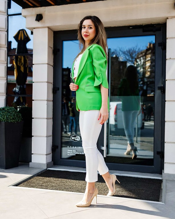Zeleni elegantni business sako