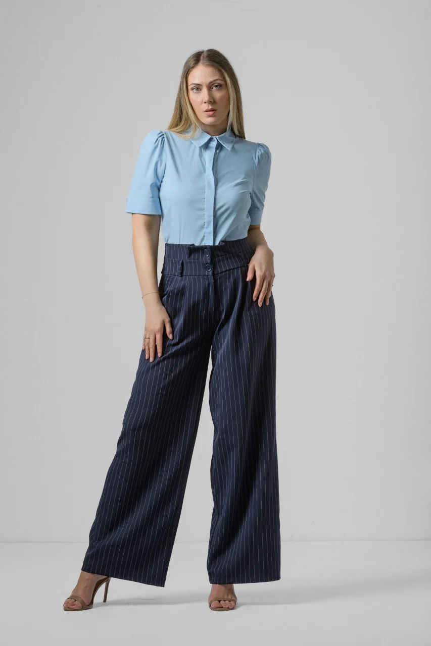 Ženske elegantne pantalone visokog struka