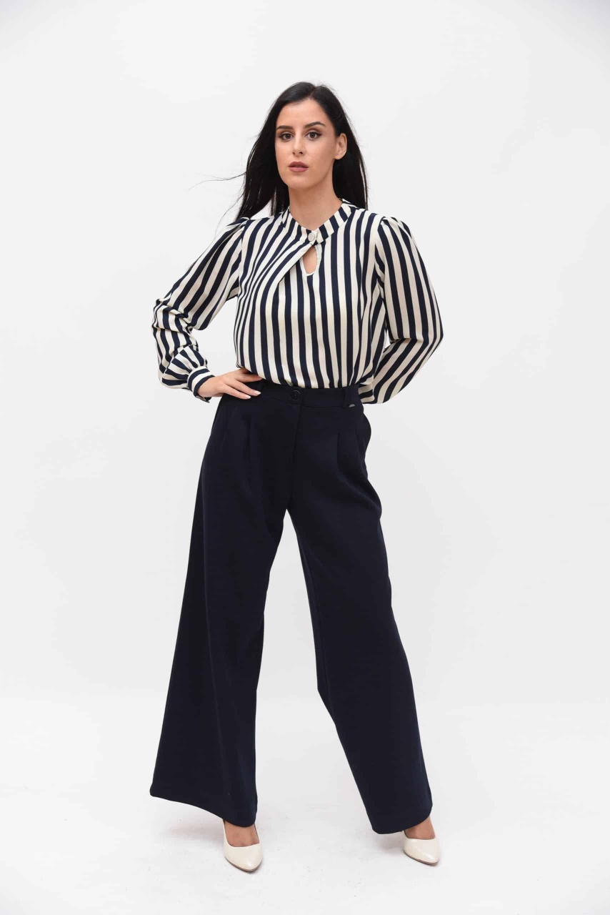 Pamučne ženske široke pantalone