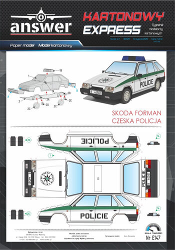 Answer KE-E147 Skoda Forman - Czech Police