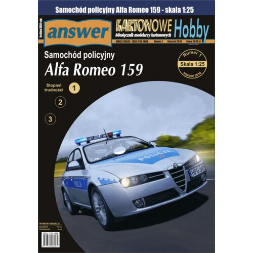 Answer KH-08-2016-02 Alfa Romeo 159 - Police Car
