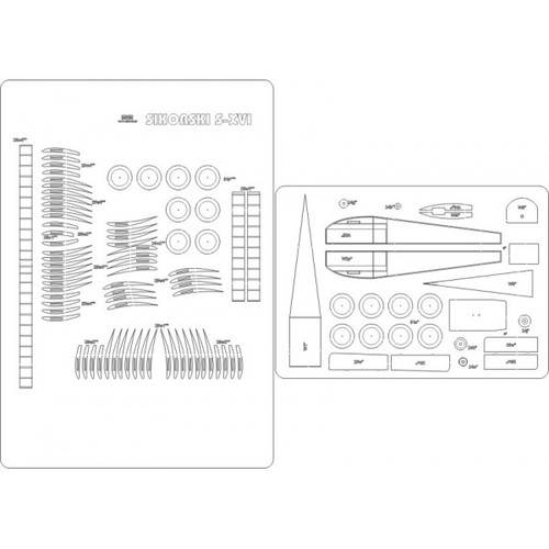 Answer KH-05-2017-SZK Sikorsky S-XVI - Laser Cut Frames