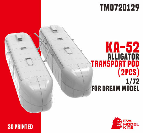 EVA Model Kits TM0720129 Kamov Ka-52 Alligator - 3D-Printed Transport Pod (2 pcs / for Dream Model Kits)