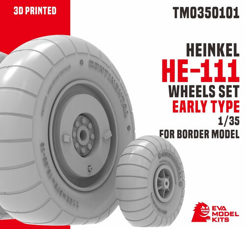 EVA Model Kits TM0350101 Heinkel He-111 - Wheels Set Early Type (for Border Model Kits / 3D-Printed)