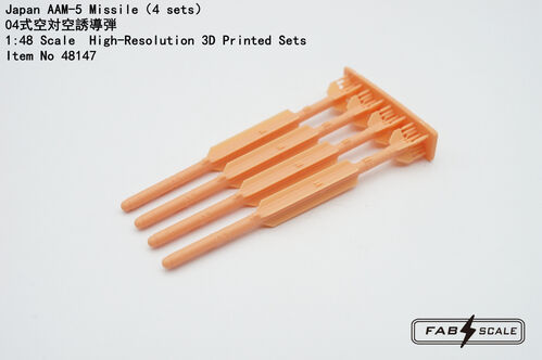 Fab Scale Fa48147 Japan AAM-5 Missile (4 Sets / 3D-Pritned)