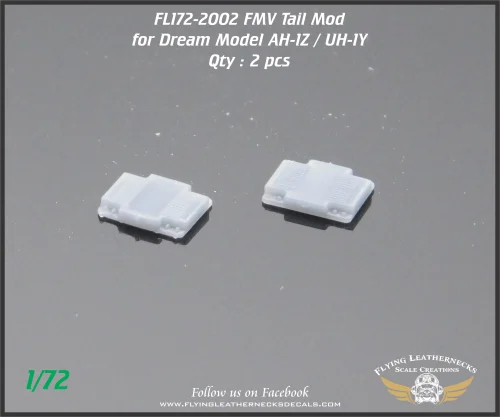 Flying Leathernecks 172-2002 Bell AH-1Z / UH-1Y - FMV Tail Mod (for Dream Model kits) - 3D-Printed (2 pcs)