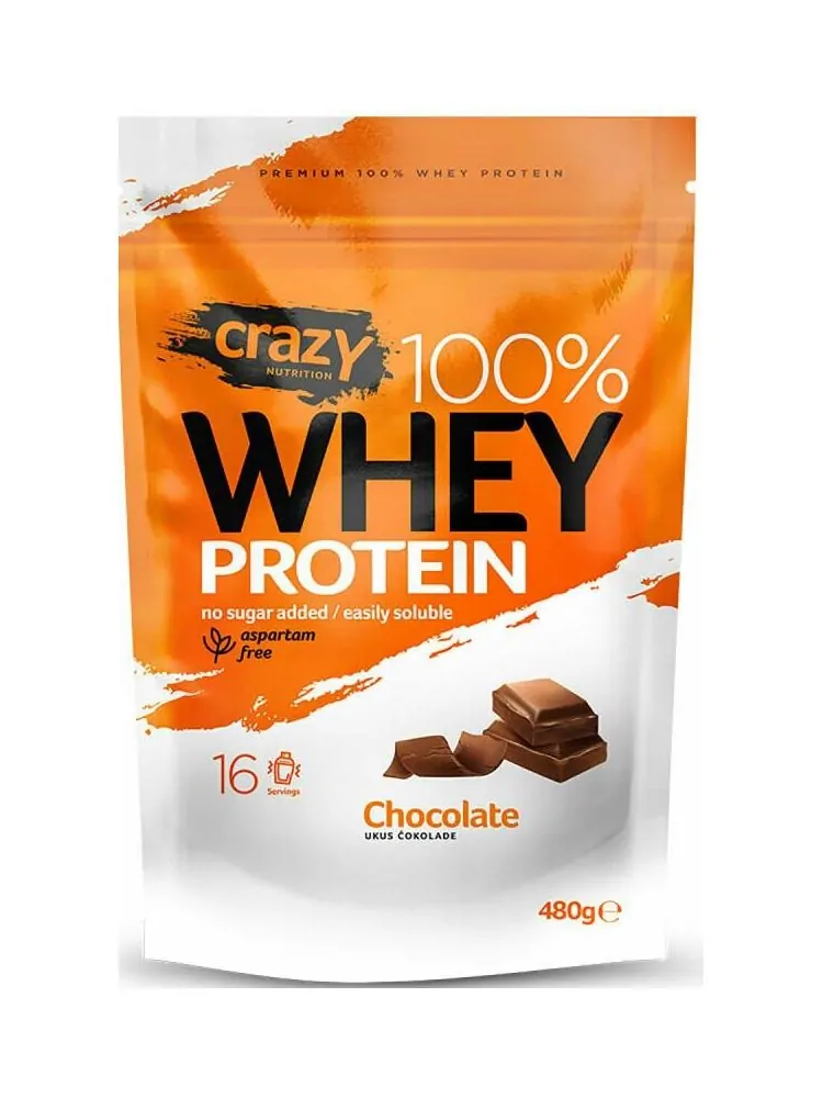 WHEY PROTEIN COKOLADA 480G-CRAZY NUTRITION