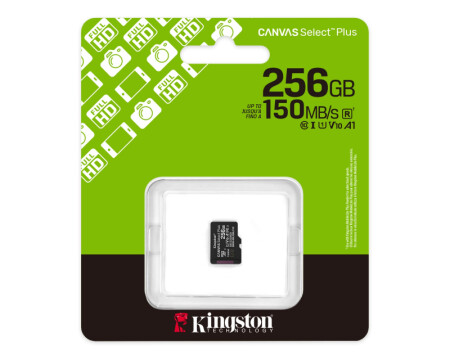 KINGSTON - Memorijska kartica U1 V10 SDXC 256GB Canvas Select Plus G3 150R A1 SDCS3/256GBSP