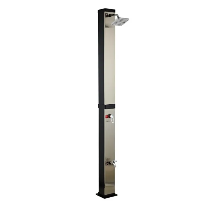 Nero Solarni tuš kvadratni PVC 40L niklovan, H=217cm