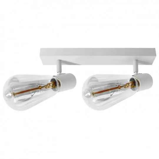 AD-OP-6430WE27 bela spot lampa 2xE27 max 60W 3Y RIO SP2 ADVITI
