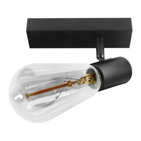AD-OP-6429BE27 crna spot lampa 1xE27 max 60W 3Y RIO SP1 ADVITI