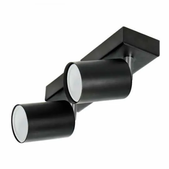 AD-OP-6194BGU10 crna spot lampa 2xGU10 max 50W 3Y DOA ADVITI