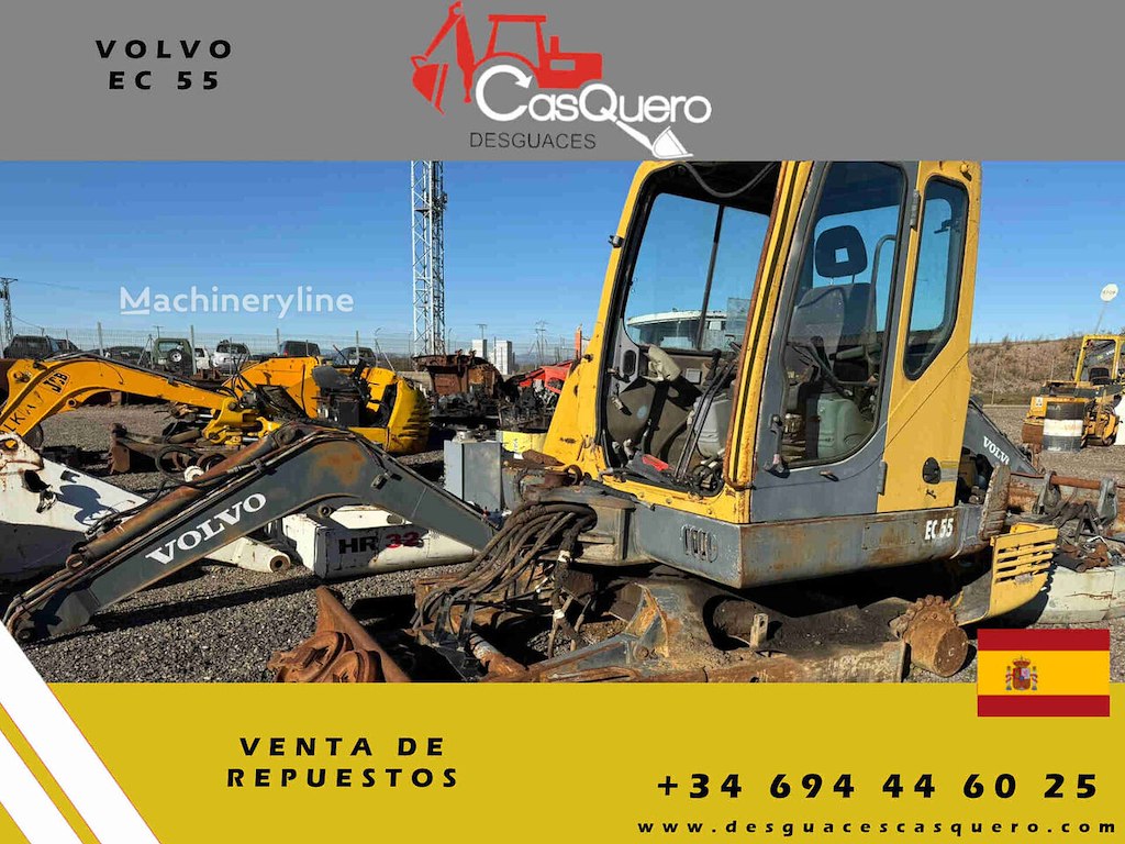 Volvo EC55 mini bager po rezervnim delovima