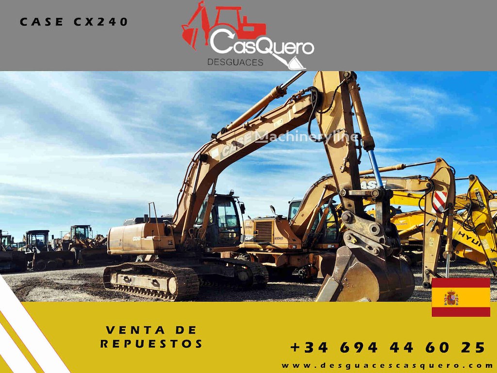 Case CX240 bager guseničar po rezervnim delovima