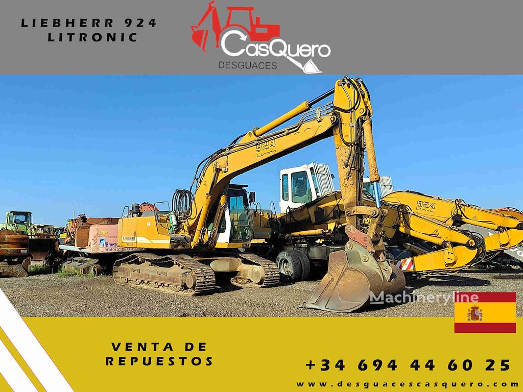 Liebherr 924 LITRONIC bager guseničar po rezervnim delovima